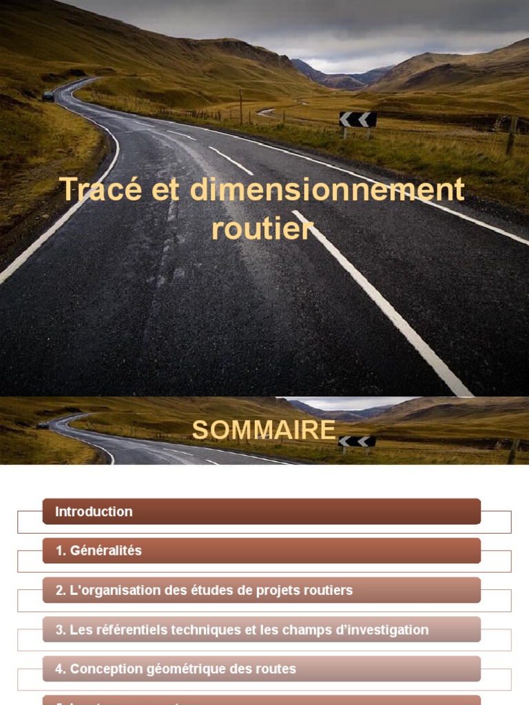 Cours Tracé Routier | PDF | Transport | Transport routier