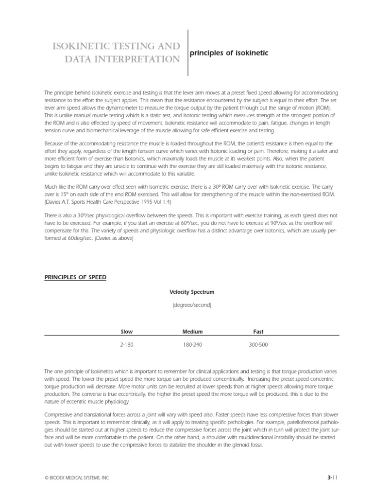 Principles of Isokinetic | PDF | Muscle Contraction | Weight Training