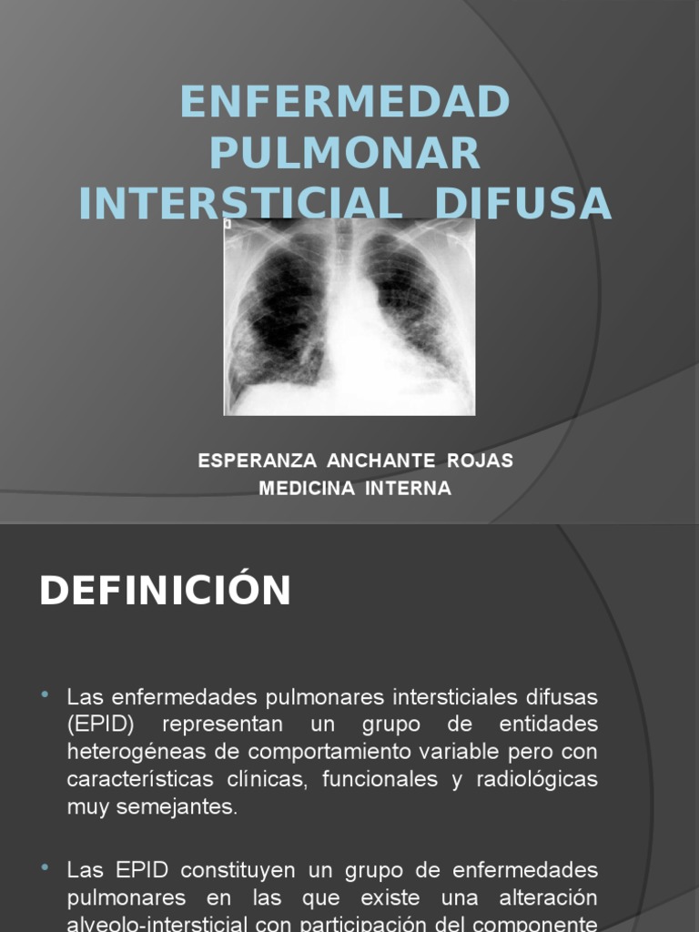 Enfermedad Pulmonar Intersticial Difusa | PDF | Ct Scan | Pulmón