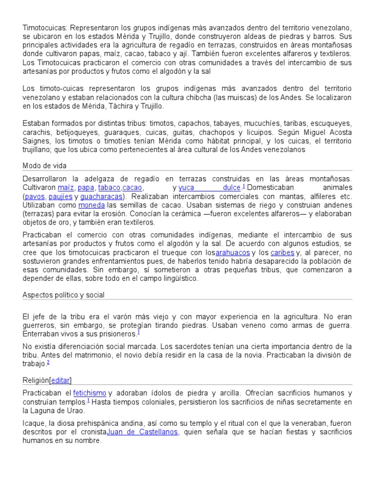 Timotocuicas | PDF | Pueblos Indígenas de las Américas