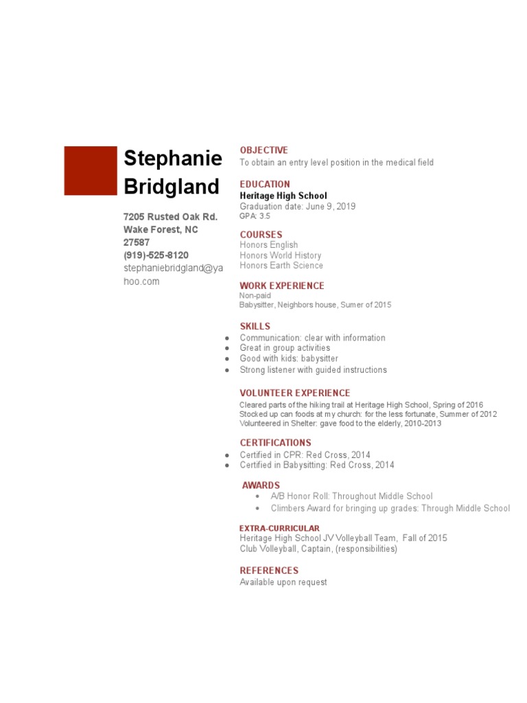 Resume Template | PDF