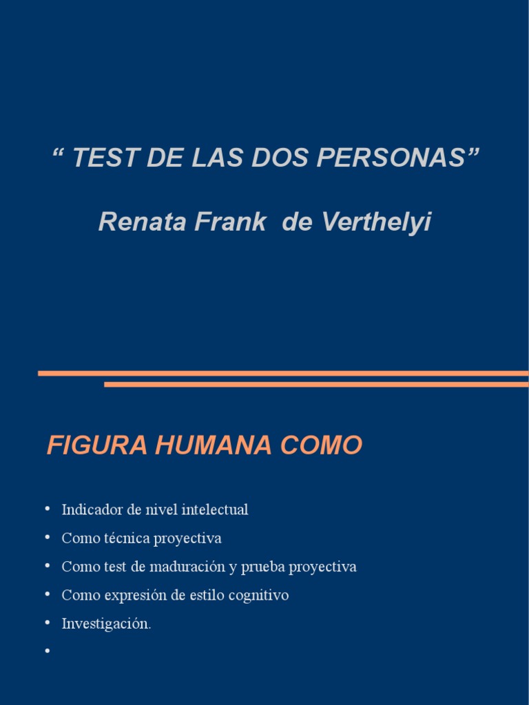 Test de las Dos Personas: Análisis Proyectivo | PDF