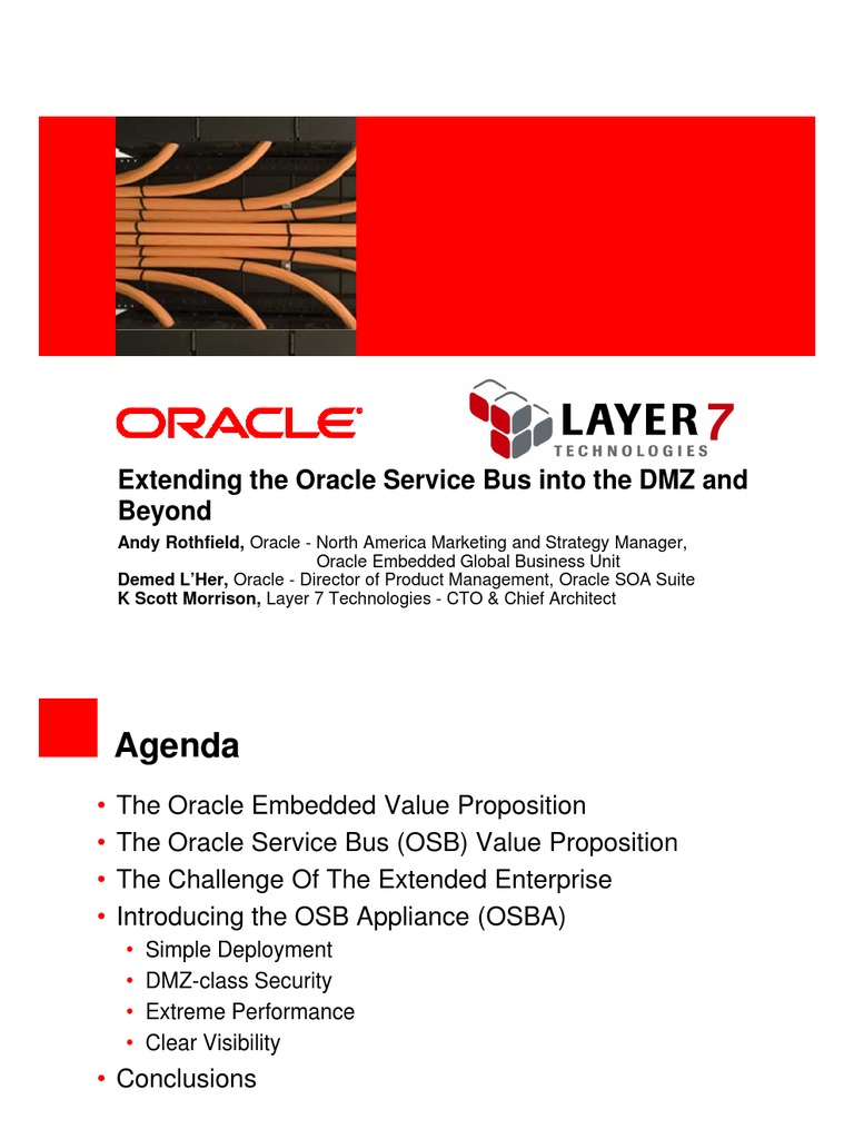 Layer 7 and Oracle - Extending The OSB Into The DMZ and Beyond | PDF ...