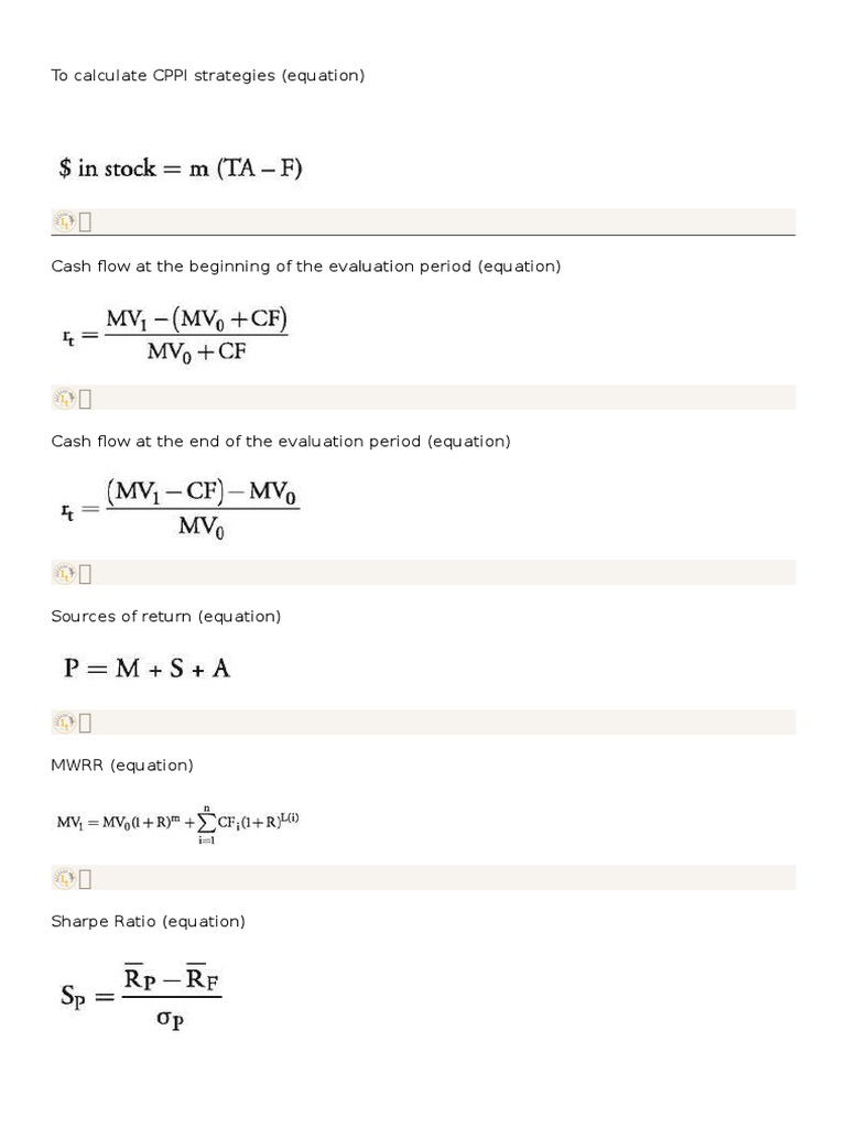 CFA Level 3 Formula Equations Guide | PDF | Computers | Technology ...