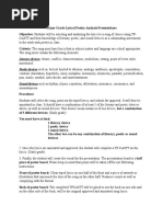 TPCASTT Poetry Analysis Guide | PDF