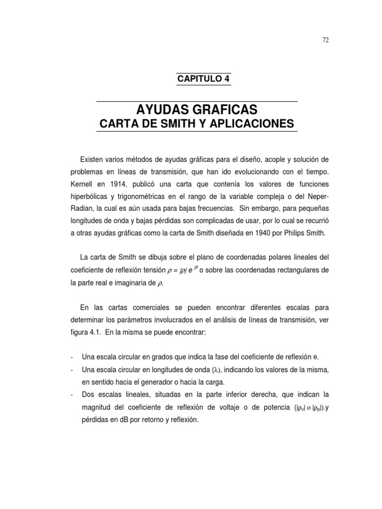 Carta de Smith | PDF | Línea de transmisión | Electromagnetismo