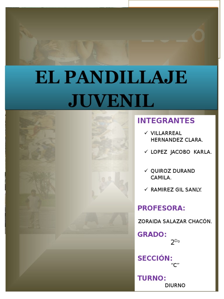 El Pandillaje Juvenil | PDF | Juventud | Desempleo