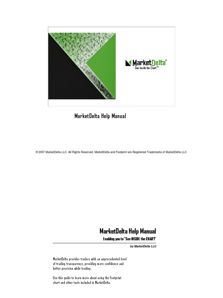 Marketdelta Help Manual | PDF | Microsoft Excel | Menu (Computing)