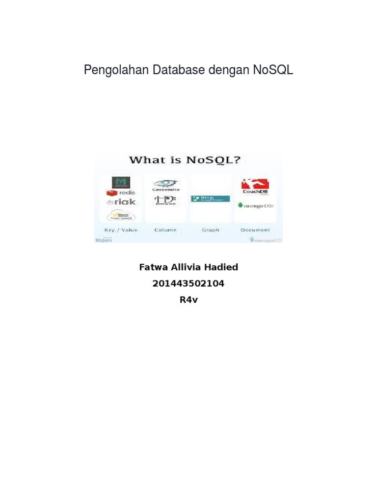 Pengolahan Database Dengan NoSQL | PDF | Komputer