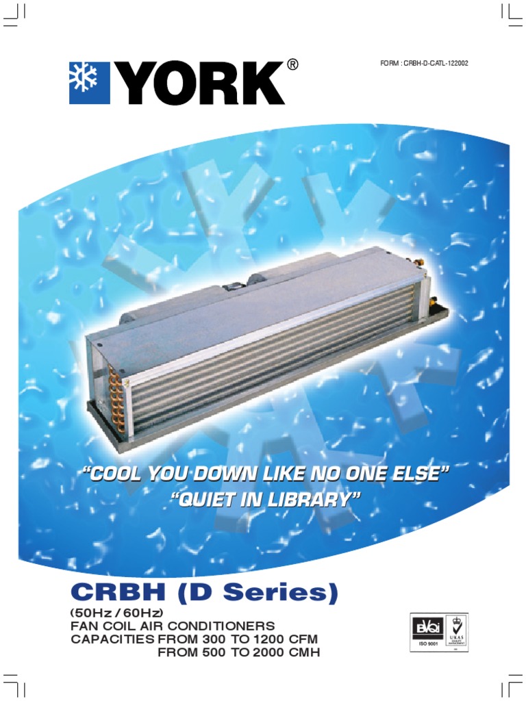 York Fan Coil Unit | PDF | Air Conditioning | Sound