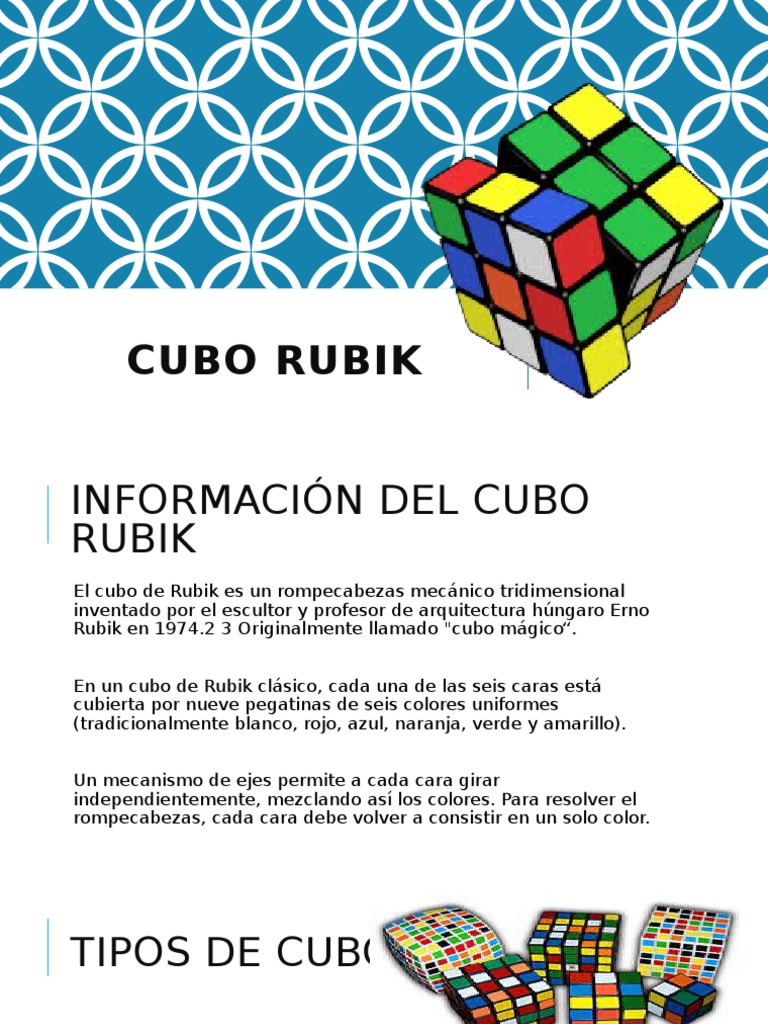 Cmo Resolver Un Cubo Rubik Mates Fciles Cubo Rubik Cubo De Rubik