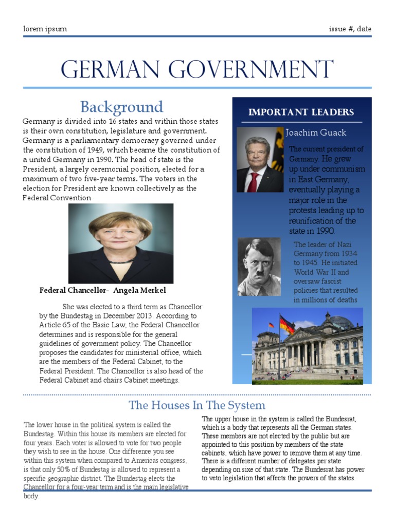 German Gov | PDF | Politics
