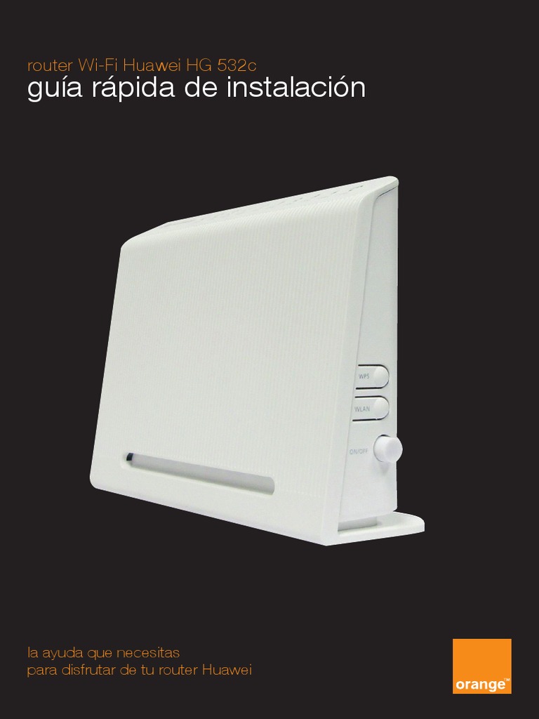 Guía de Instalación Router Huawei HG 532c | PDF | Enrutador ...