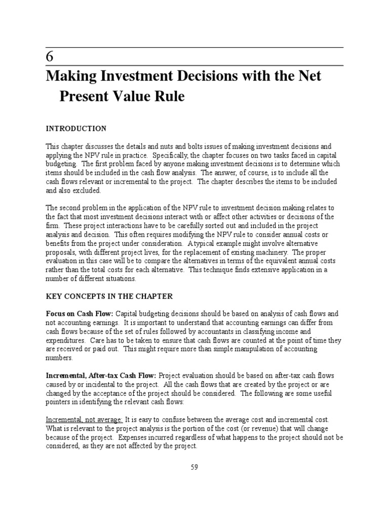 Chapter 6 Solutions | PDF | Depreciation | Net Present Value