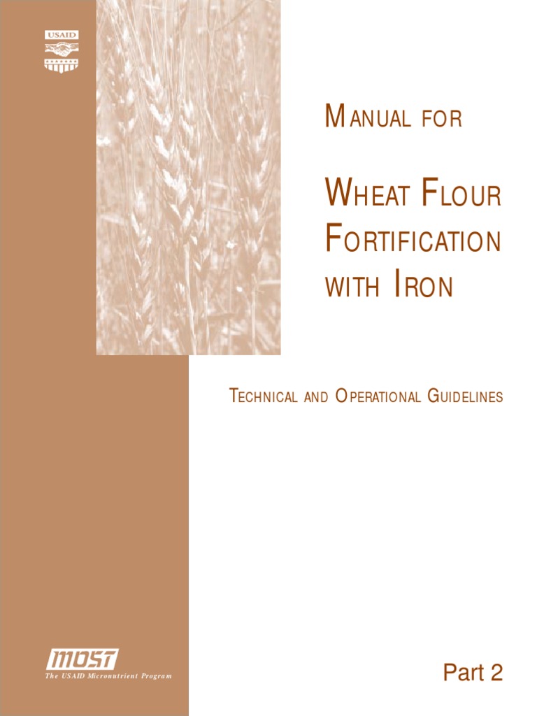 Wheat Flour Iron Fortification Manual | PDF | Iron | Flour