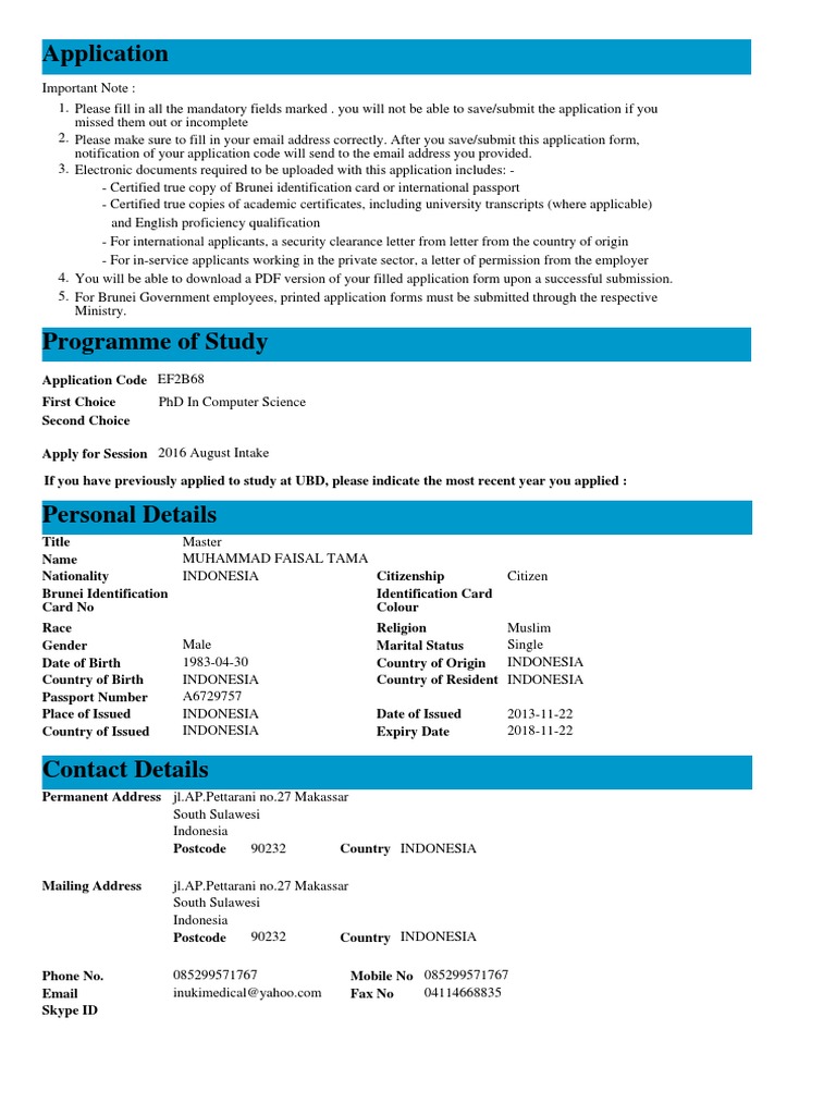 Form | PDF | Identity Document
