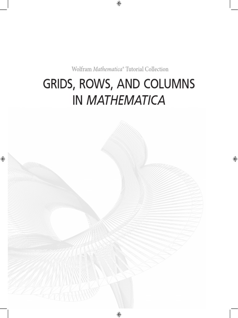Grids Rows and Columns in Mathematica | PDF | Copyright | C ...