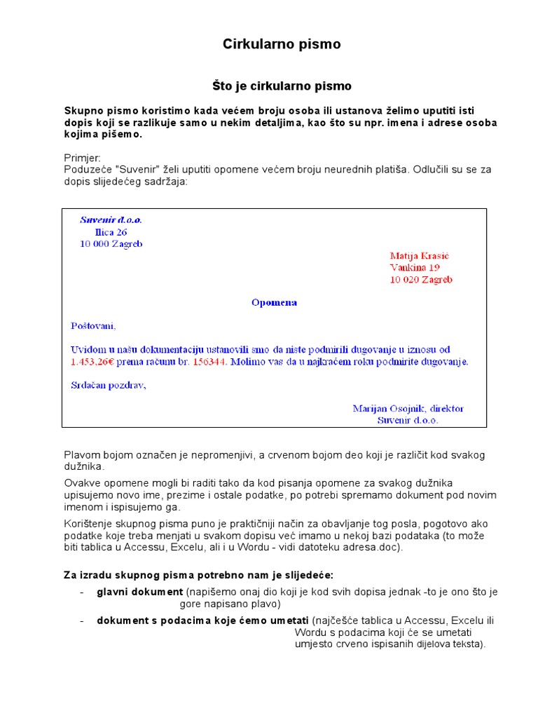 Cirkularno Pismo | PDF
