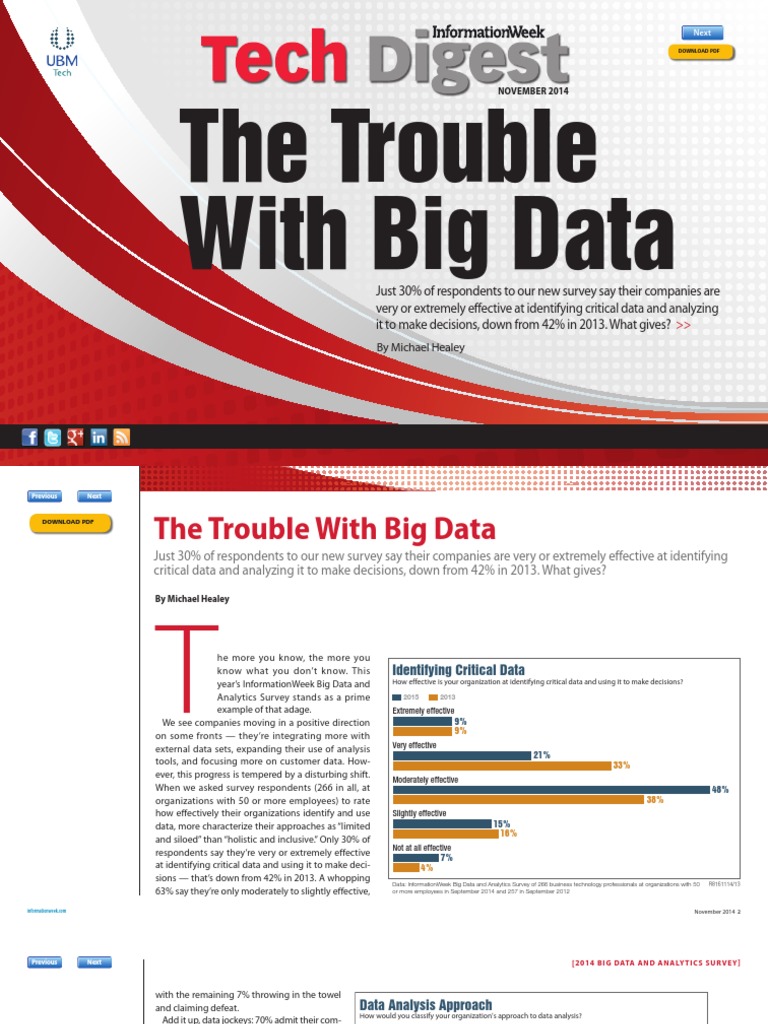The Problem With Big Data | PDF | Analytics | Big Data