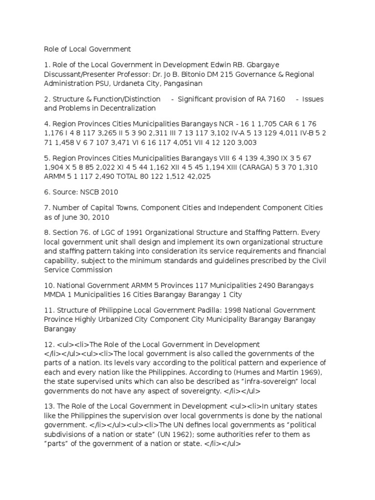 Types Of Local Government Pdf