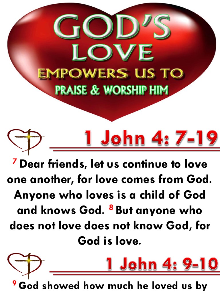 God's Love and Our Response | PDF | Grace In Christianity | Jesus