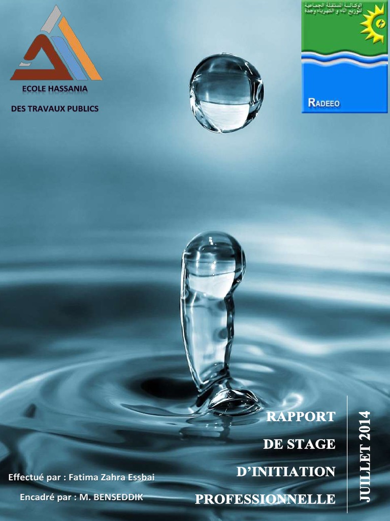 Rapport de Stage à la RADEEO : Gestion de l'Eau à Oujda | PDF ...