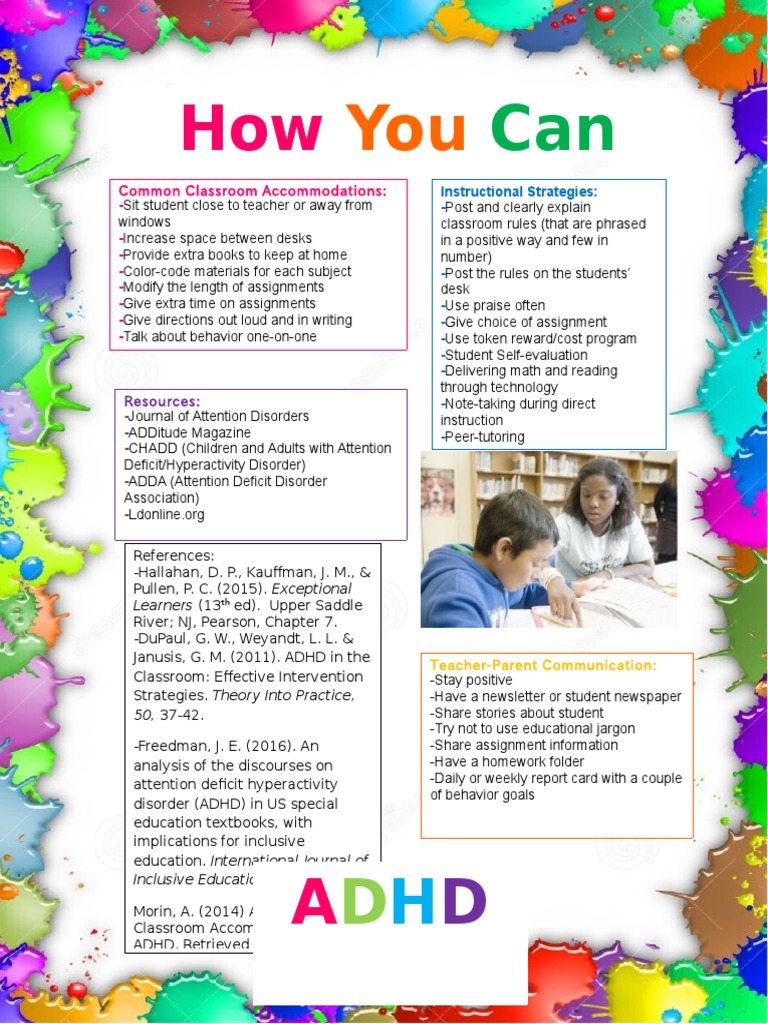 Adhd Handout | PDF | Impulsivity | Attention Deficit Hyperactivity Disorder