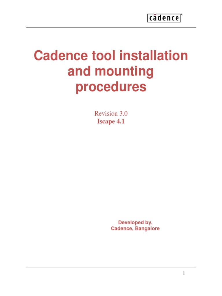 Cadence Installation and Licensing Guide | PDF | Internet Protocols ...