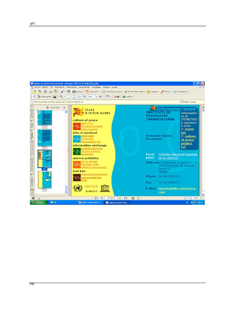 Seminario De Cultura De Paz De La Onu Pdf Naciones Unidas
