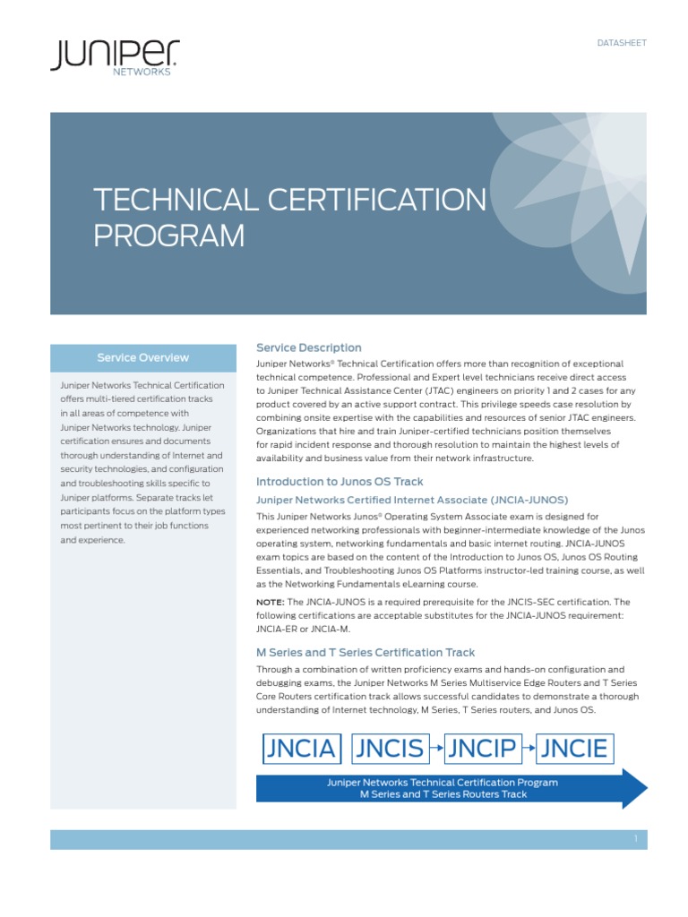 Juniper Certification | PDF | Juniper Networks | Computer Network
