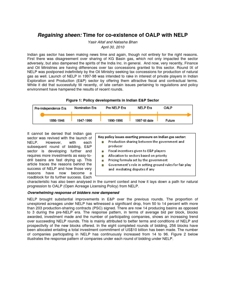 Regaining Sheen - Time For Co-Existence of OALP With NELP | PDF ...