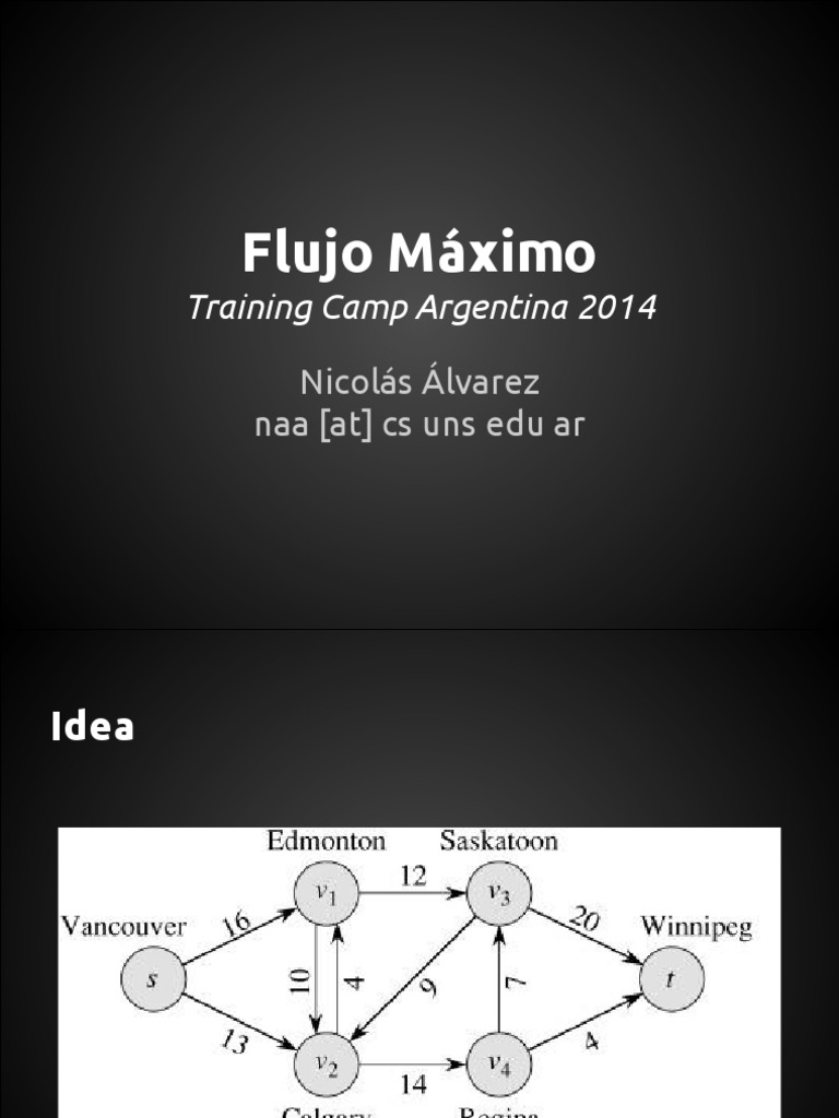 Máximo Flujo y Matching Bipartito | PDF | Vértice (teoría de grafos) | Problemas computacionales