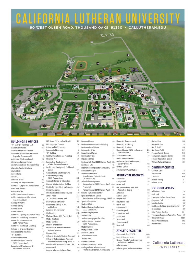 Clu Campus Map | PDF | Educational Stages | Universities And Colleges