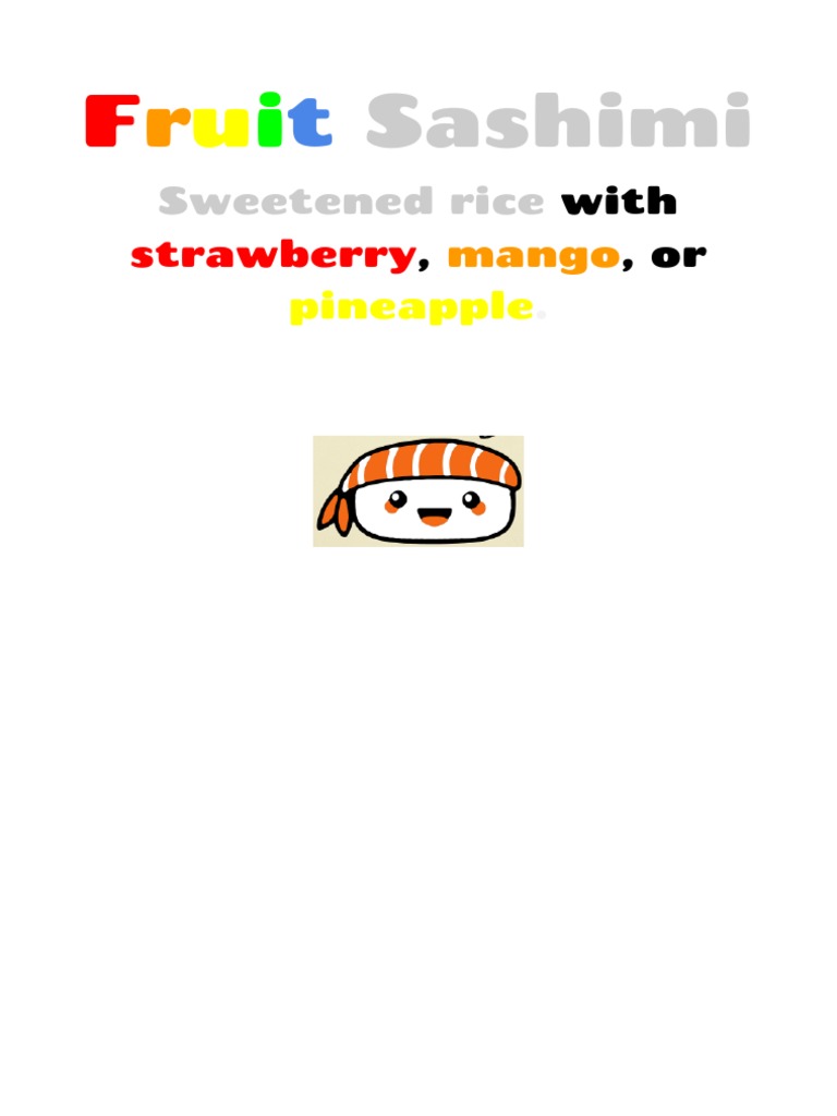 Fruit Sashimi - Main Poster | PDF