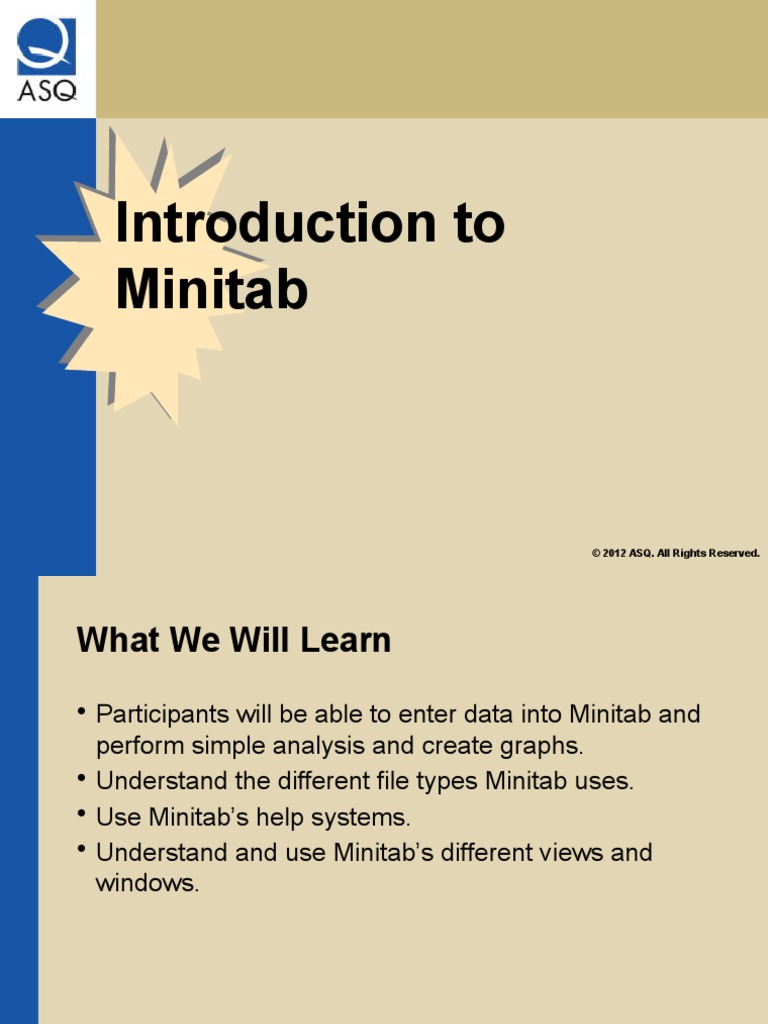Introduction To Minitab Download Free Pdf Microsoft Excel Statistics