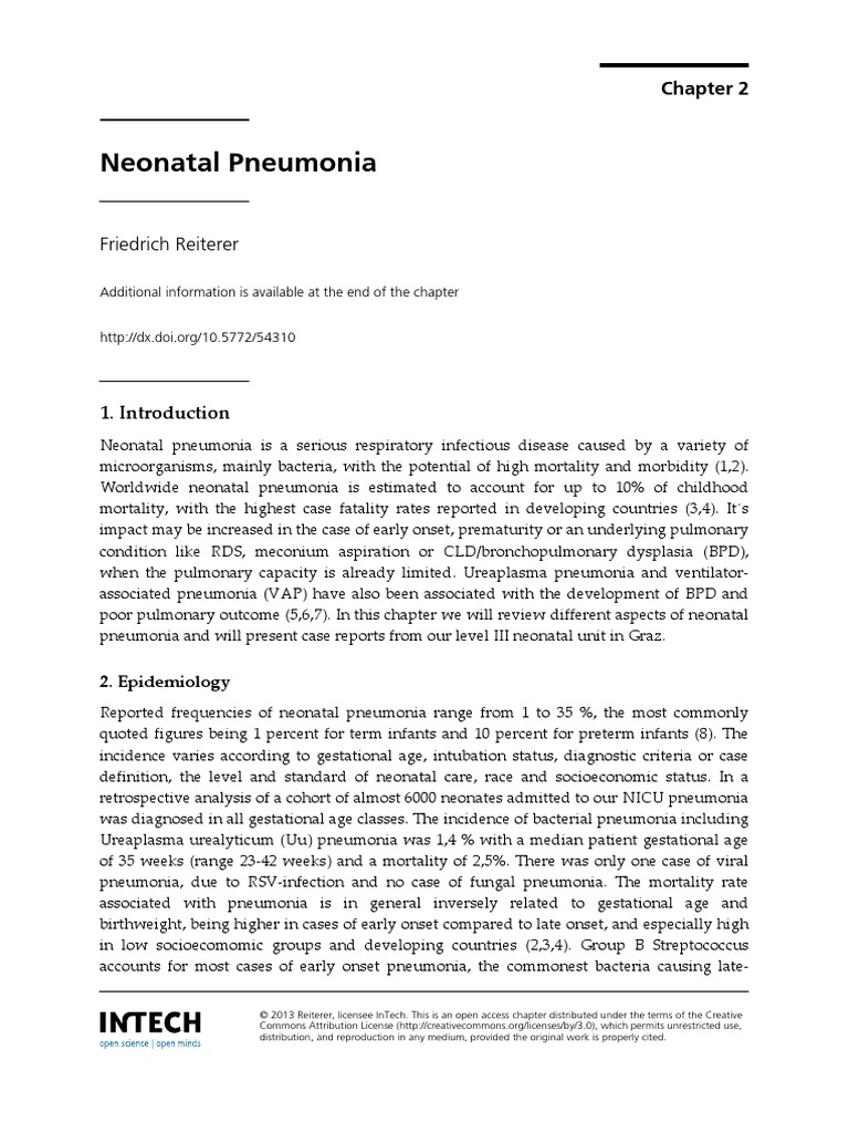 InTech-Neonatal_pneumonia.pdf | Pneumonia | Sepsis | Free 30-day Trial ...