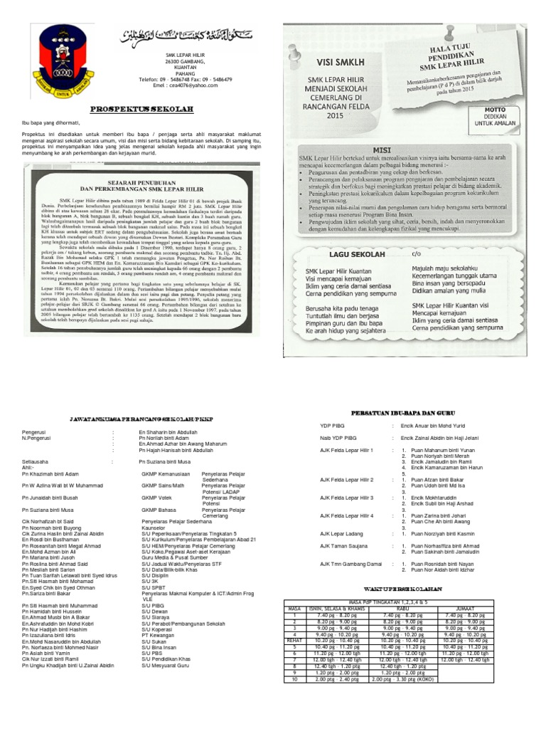 Contoh Prospektus Sekolah 1 | PDF