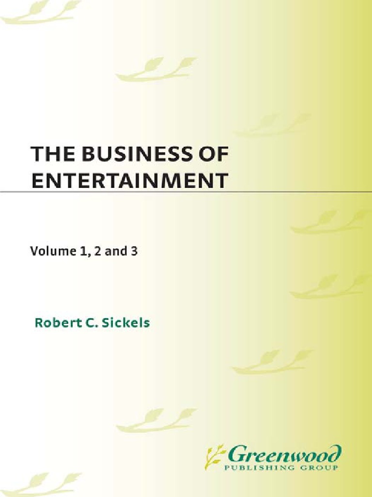 7v36g The Business of Entertainment 3 Volume Set | PDF | Viacom ...