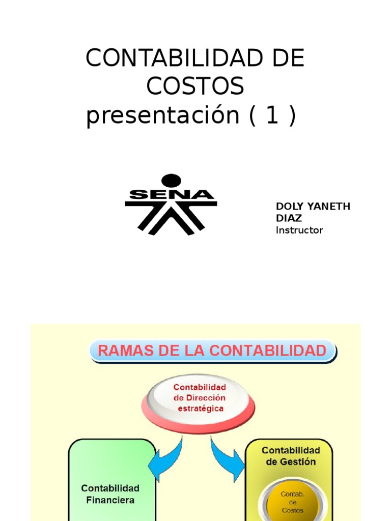 Contabilidad de Costos: Elementos y Clasificación | PDF | Contabilidad ...