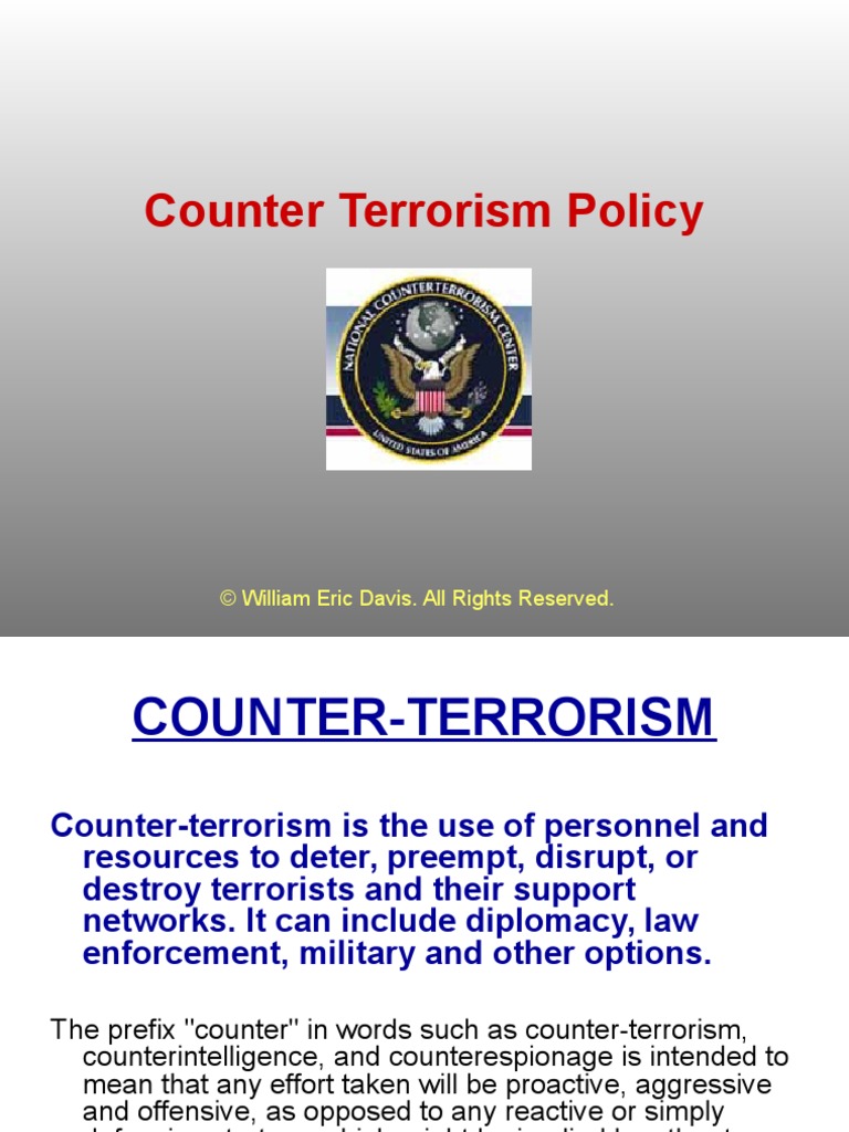 Lecture08 Evaluating Anti Terror Policies | PDF | Counter Terrorism ...