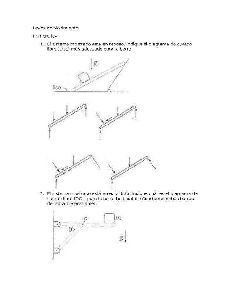Preguntas Estatica | PDF | Fricción | Tasas temporales