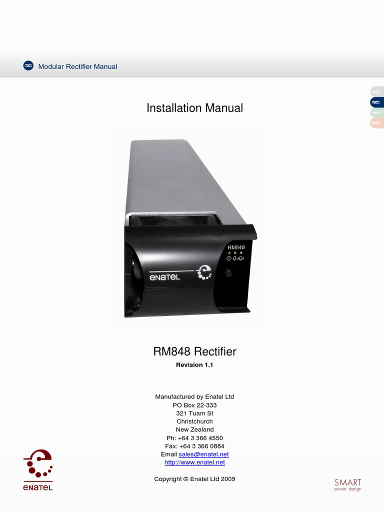 Installation Manual | PDF | Rectifier | Mains Electricity