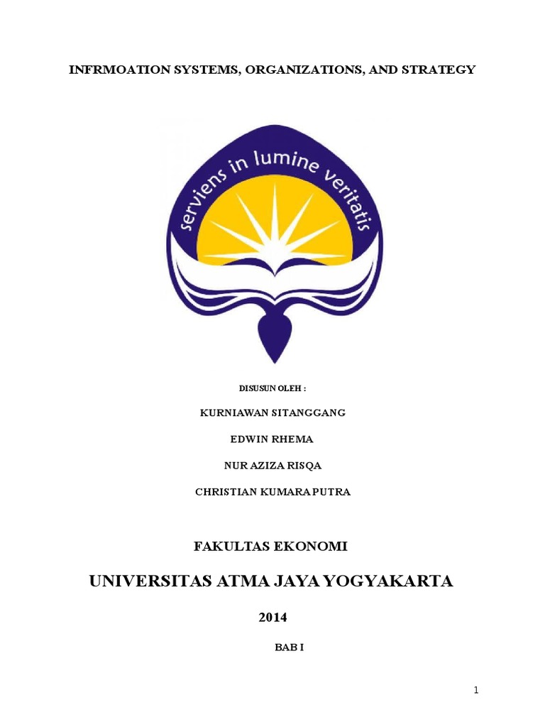 SIM Chapter 2 Sistem Informasi, Organisasi, Dan Strategi (Laudon 2012) | PDF