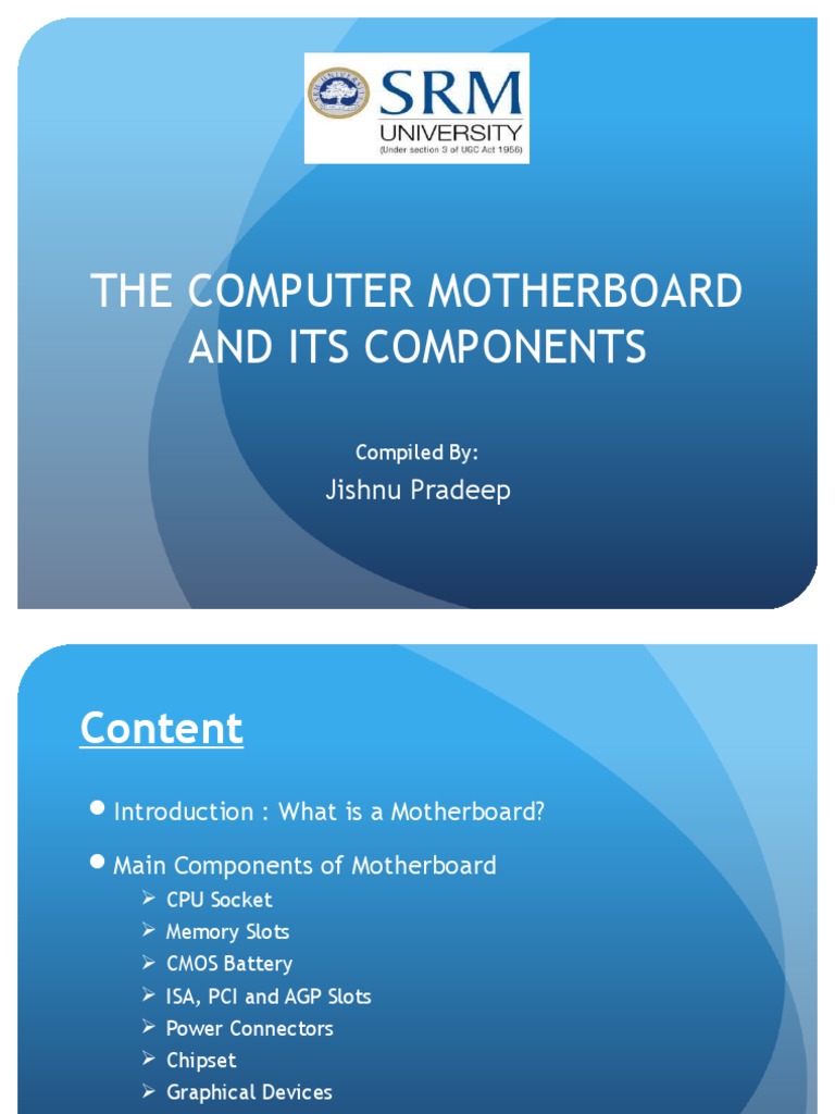 Understanding Motherboard Components | PDF | Microcomputers | Ibm Pc ...