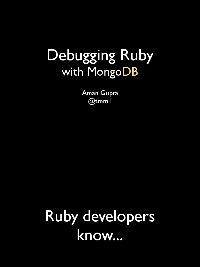 Debugging Ruby With MongoDB | PDF | Ruby (Programming Language) | String (Computer Science)