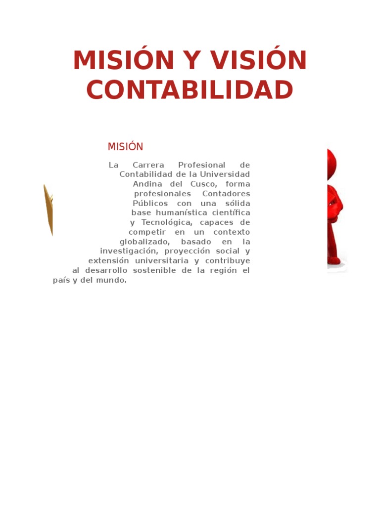 Misión y Visión de Contabilidad UAC | PDF | Ciencias sociales