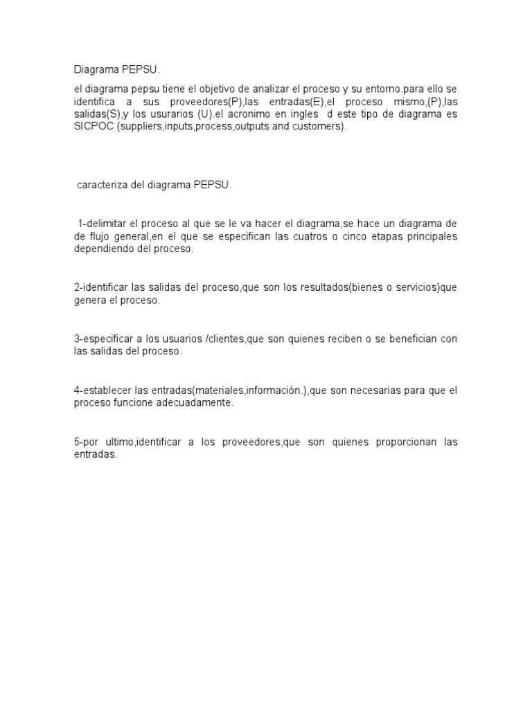 Diagrama PEPSU | PDF