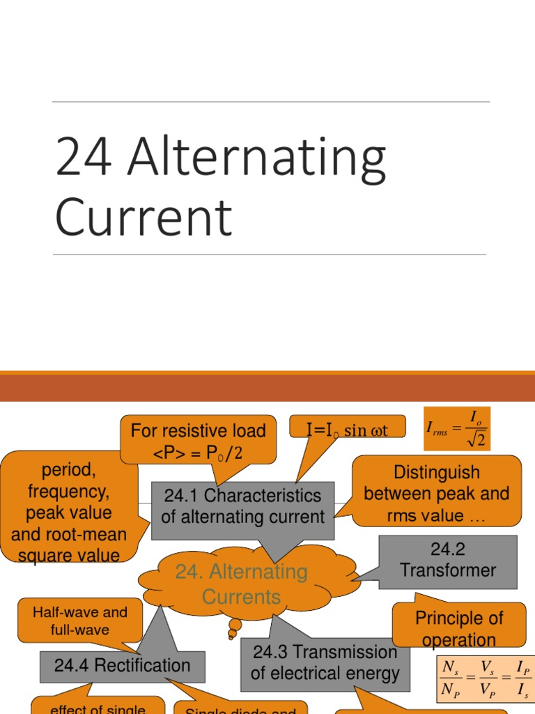 CH 14 - Alternating Currentf | PDF | Rectifier | Transformer