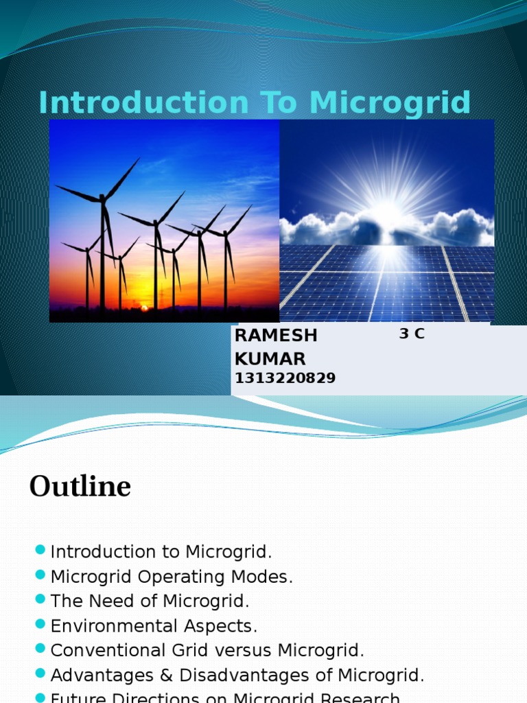Presentation On MICROGRID | PDF | Distributed Generation | Electrical Grid