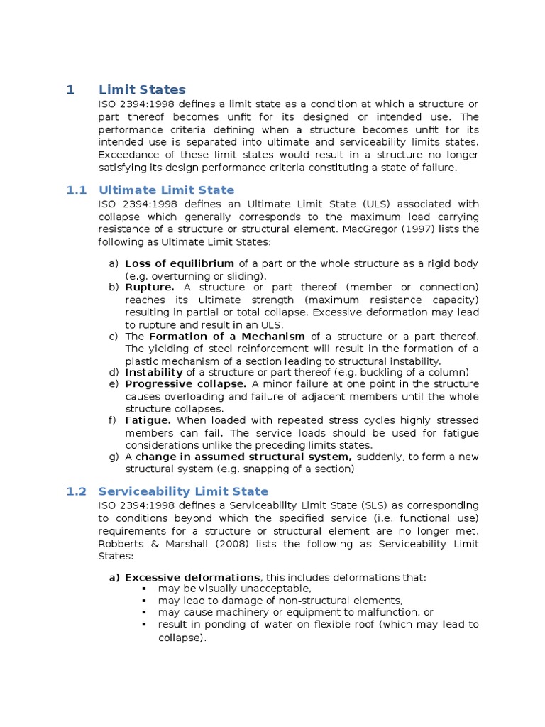 Q1 (A) & (B) Limit States Design | Download Free PDF | Strength Of ...